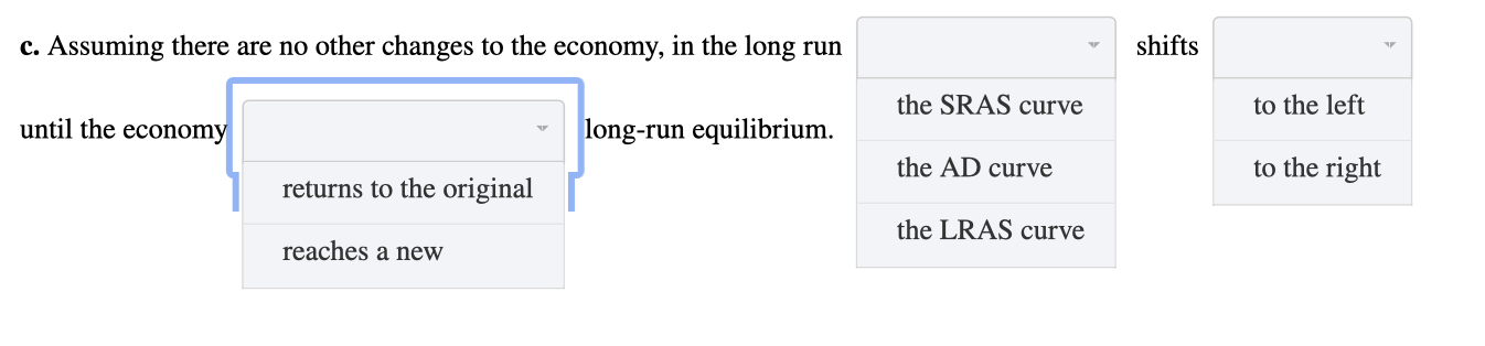 Solved Assuming there are no other changes to the economy, | Chegg.com