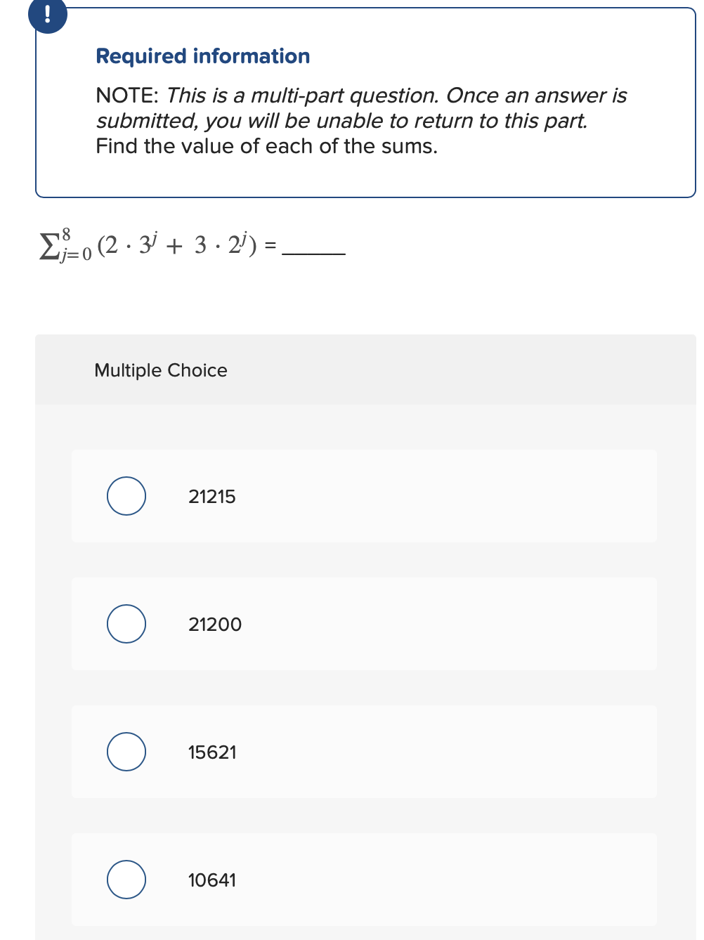 Solved Required information NOTE: This is a multi-part | Chegg.com