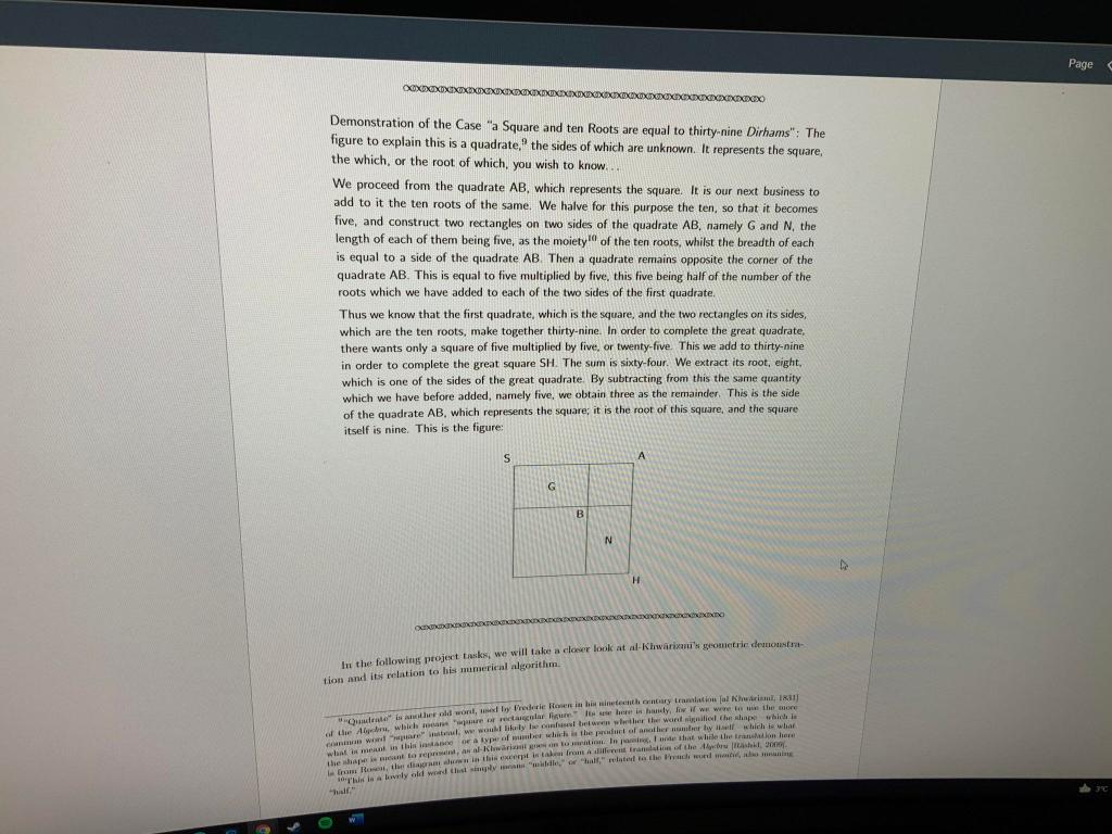 Completing the Square: From the Roots of Algebra | Chegg.com