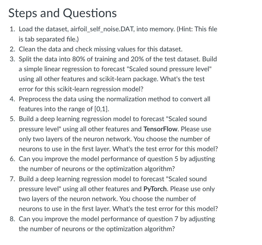 Solved ******* USING PYTHON CODING******* This dataset | Chegg.com