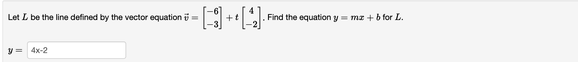 Solved Let L ﻿be the line defined by the vector equation | Chegg.com