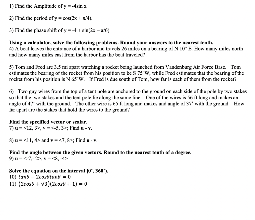 solved-1-find-the-amplitude-of-y-4sinx-2-find-the-period-chegg