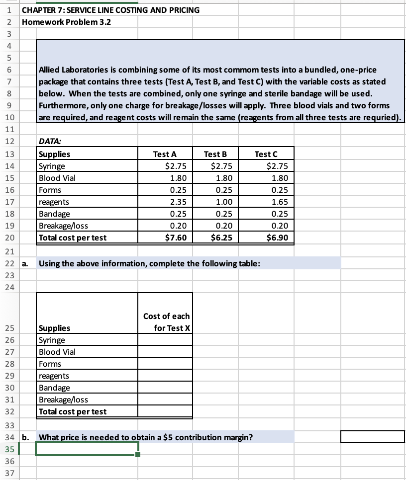 Must show all work and procedures! | Chegg.com