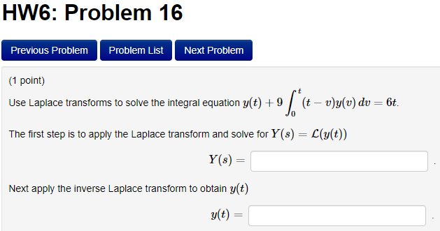 Solved HW6: Problem 16 Previous Problem Problem List Next | Chegg.com