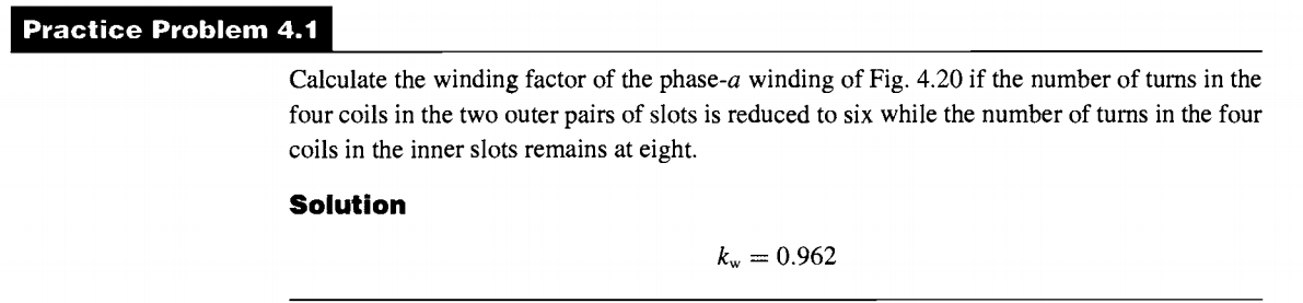 Solved Calculate the winding factor of the phase- a winding | Chegg.com