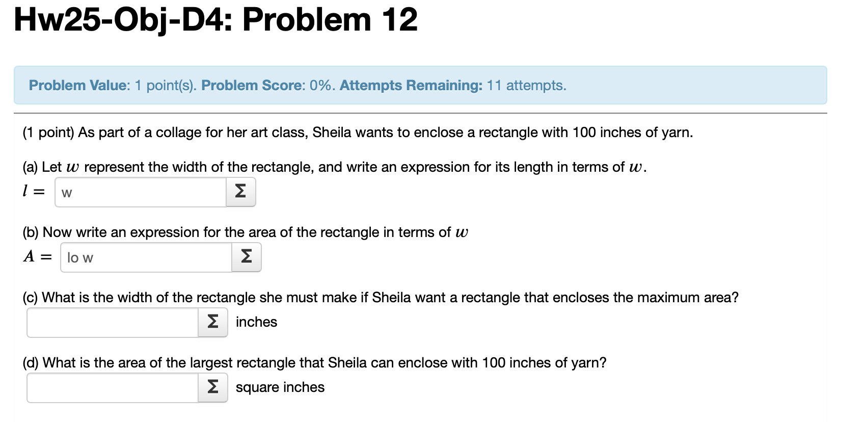Solved Hw25-Obj-D4: Problem 12 Problem Value: 1 point(s). | Chegg.com