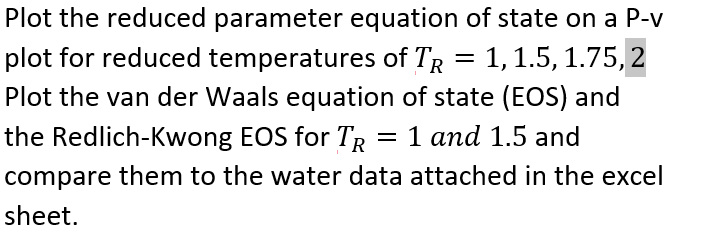 Solved 2 Use The Redlich Kwong Equation Of State To Answer 