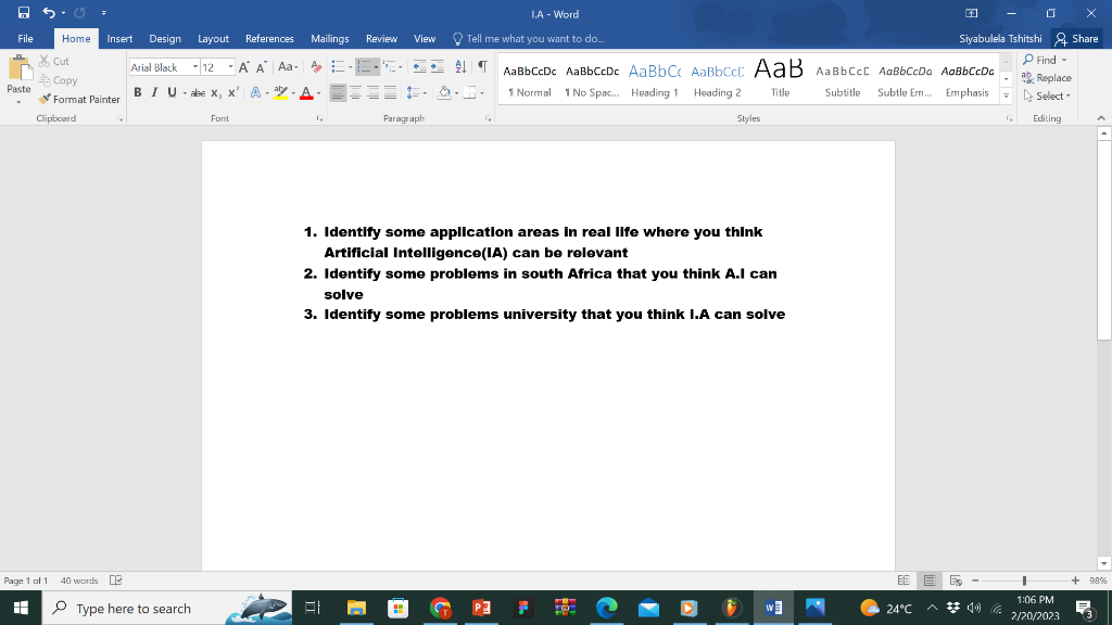 Solved 1. Identify some application areas in real life where | Chegg.com