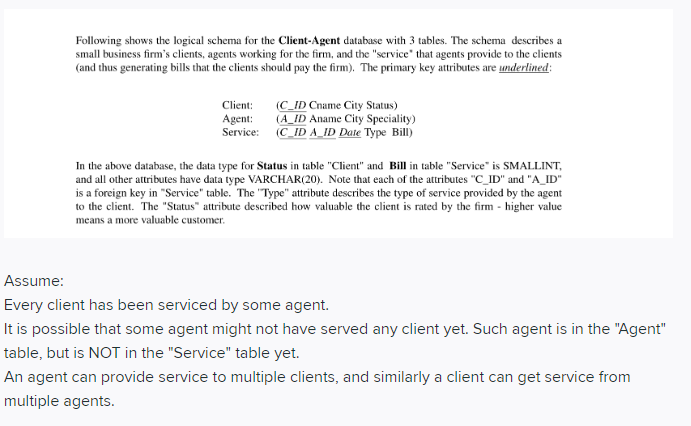 Write SQL "select" statements (NOT Relational | Chegg.com