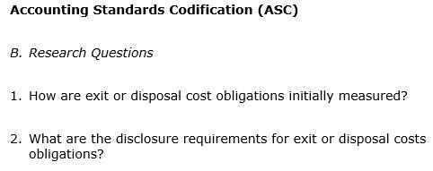 Solved Accounting Standards Codification (ASC) B. Research | Chegg.com
