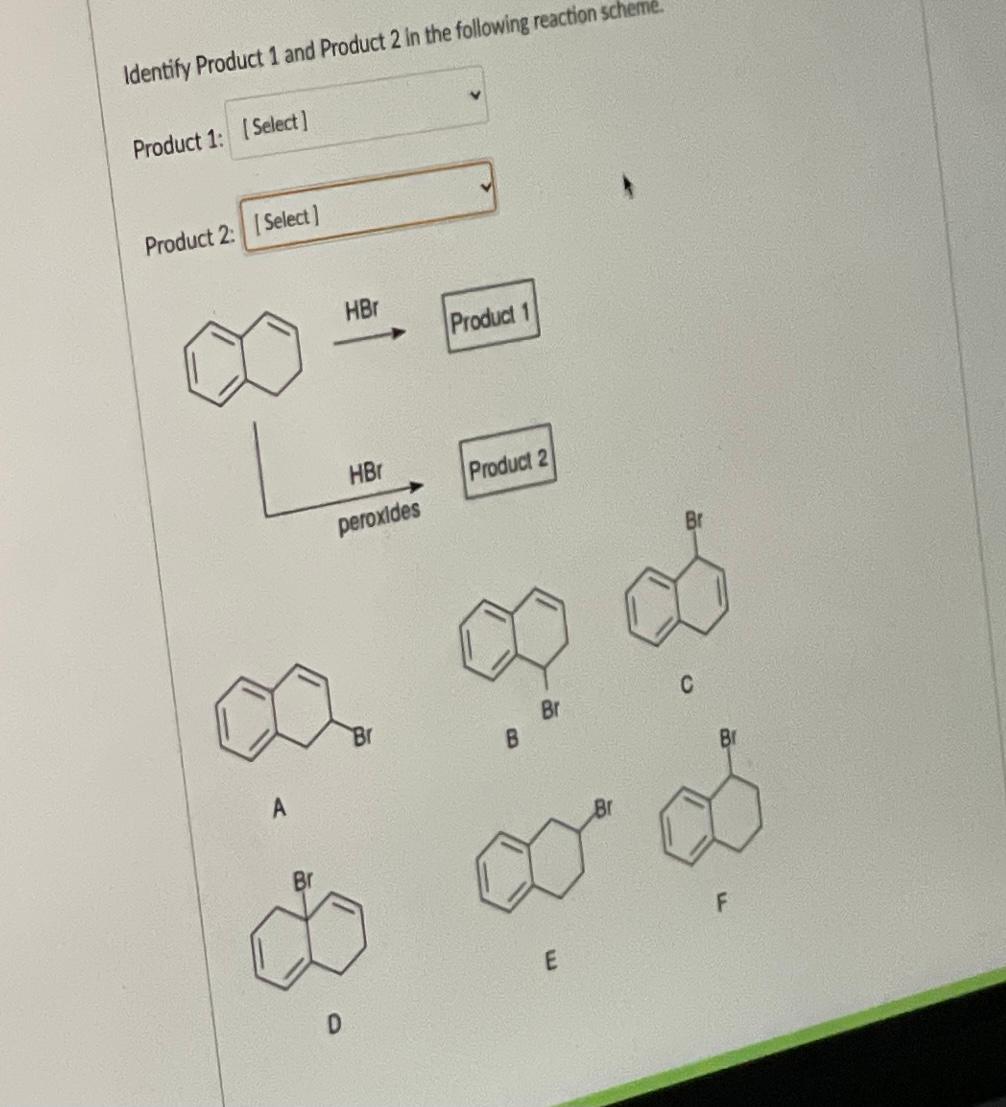 Solved Identify Product 1 and Product 2 in the following | Chegg.com