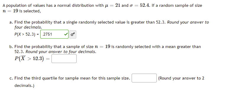 Solved Using either inverse norm function on ti-84 or normal | Chegg.com