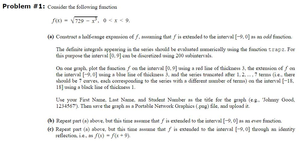 Solved Problem #2: For each of the three cases in problem #1 | Chegg.com