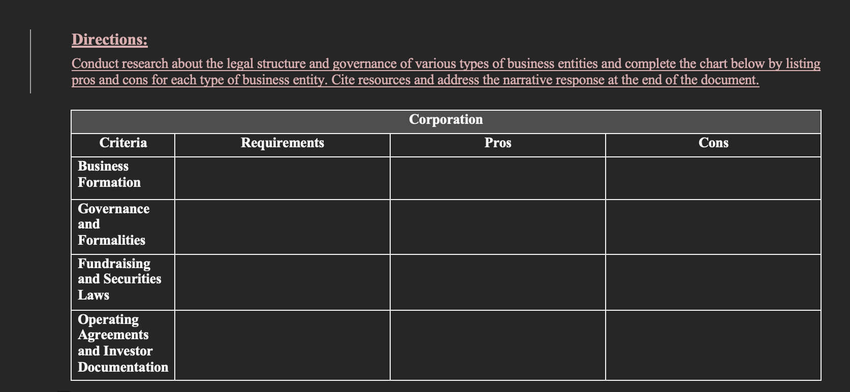 Solved Directions: Conduct research about the legal | Chegg.com