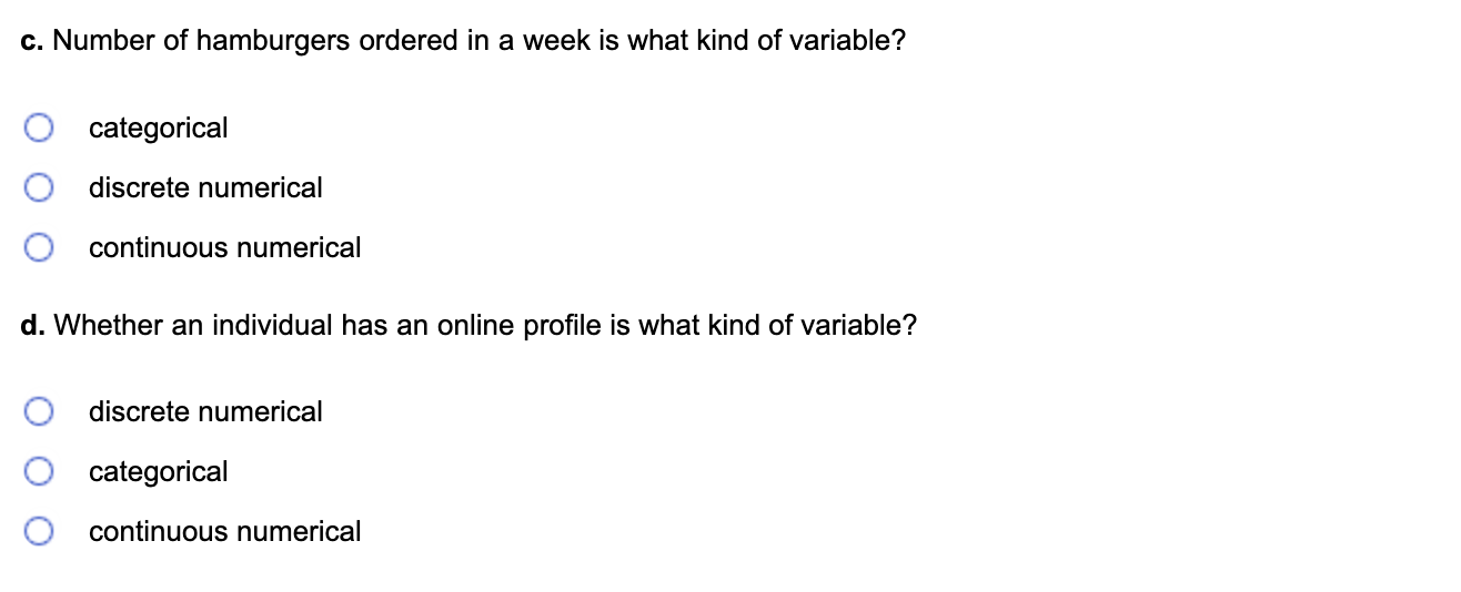 Solved For Each Of The Following Variables Determine 