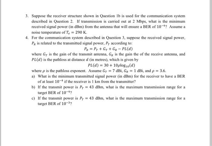 2. Suppose the a binary communication system uses the | Chegg.com