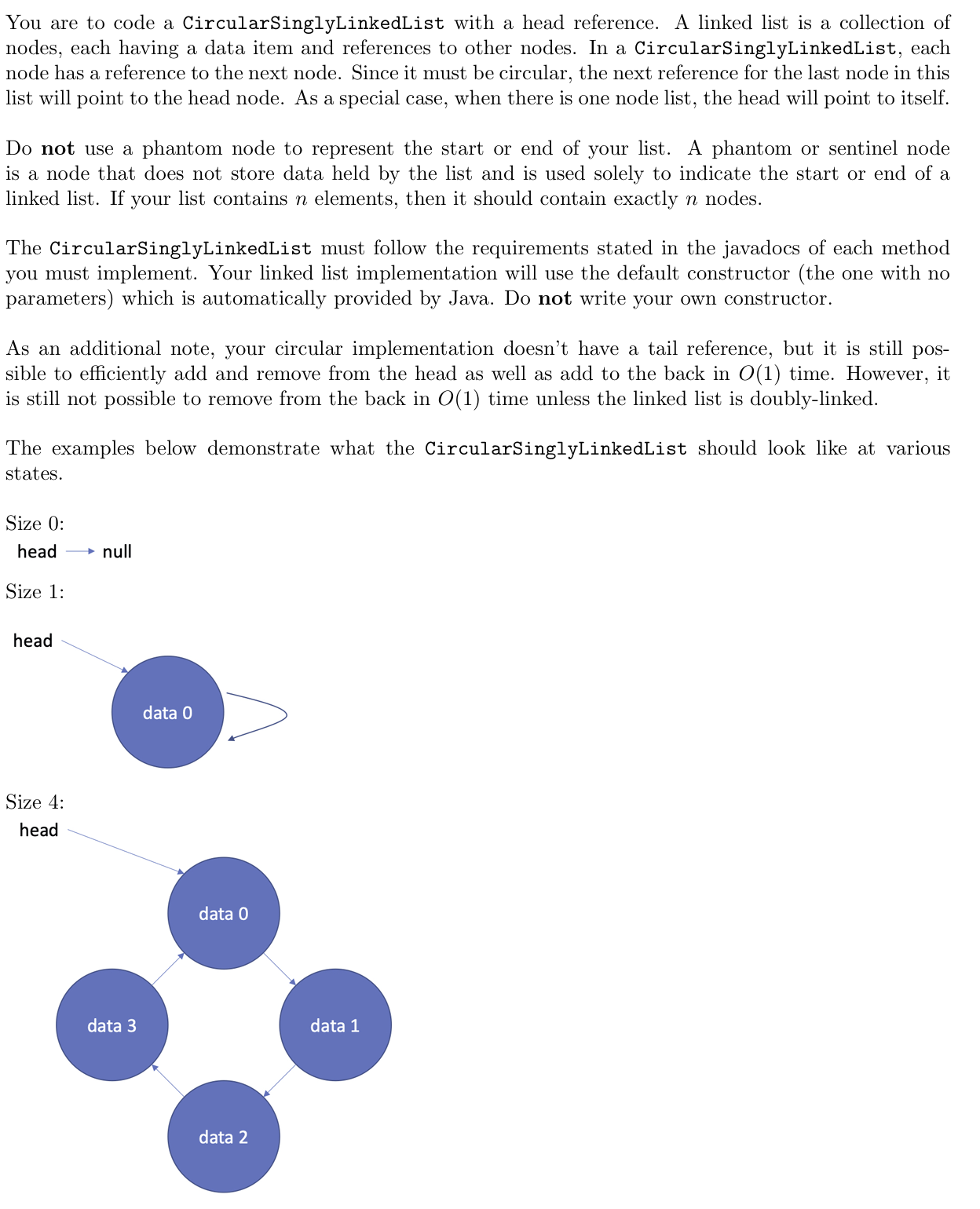 Solved /** ﻿* ﻿Your implementation of a | Chegg.com