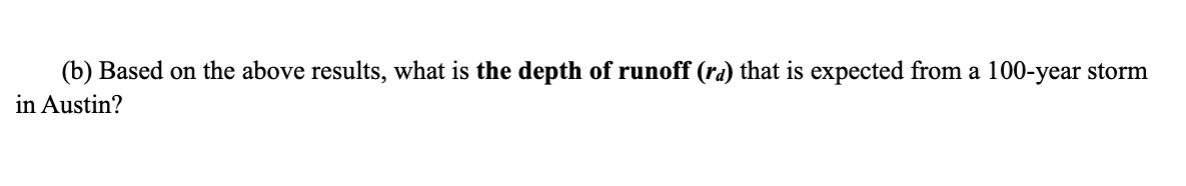 Solved Problem 3: Rainfall-Runoff Analysis Using the NRCS | Chegg.com