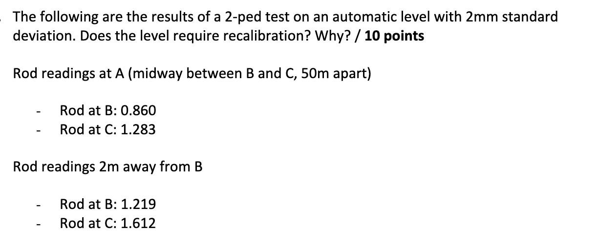 Solved The following are the results of a 2-ped test on an | Chegg.com