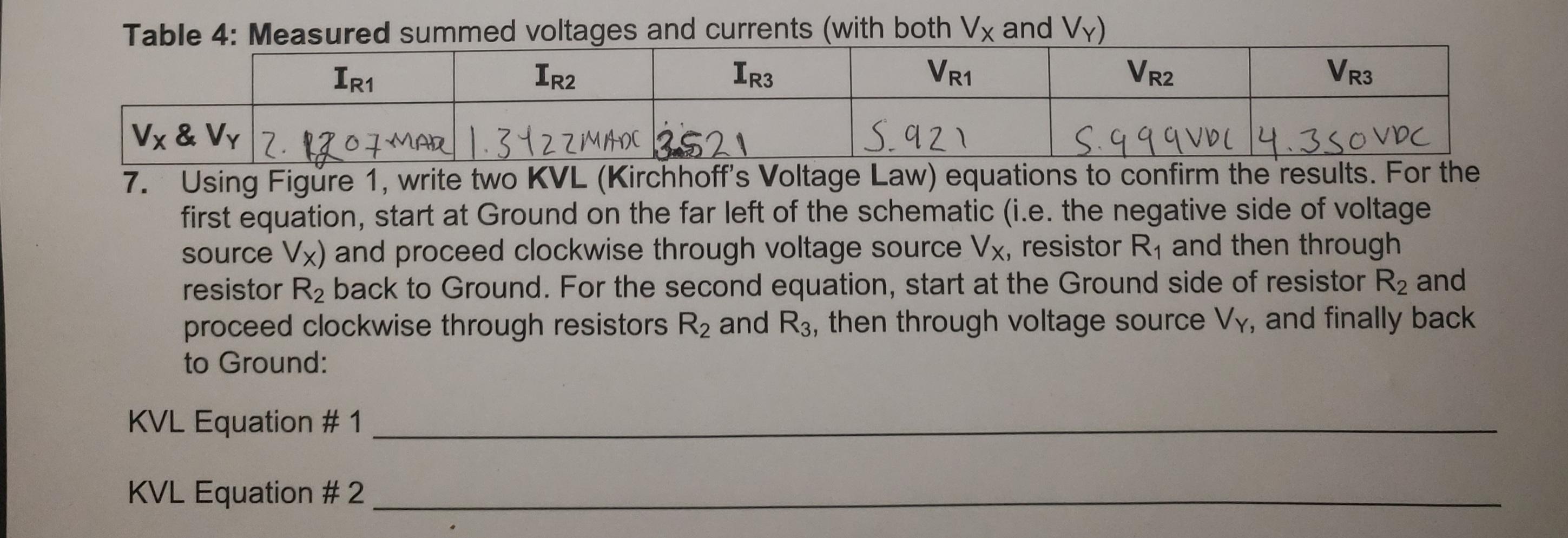 Solved R1 R2 R3 Marked: 4.7k 3.3k 2.2k Measured: 19.664 Kohm | Chegg.com
