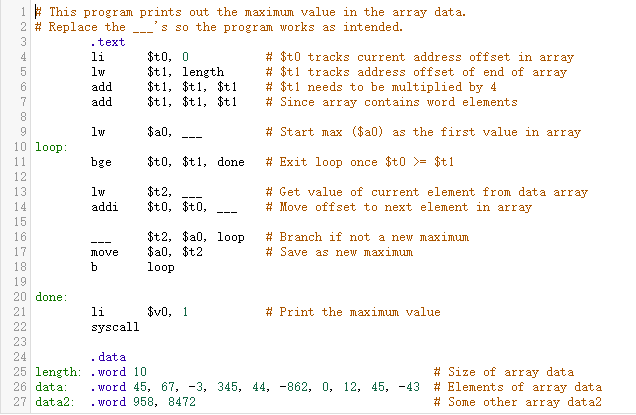 Solved 1 # This program prints out the maximum value in the | Chegg.com