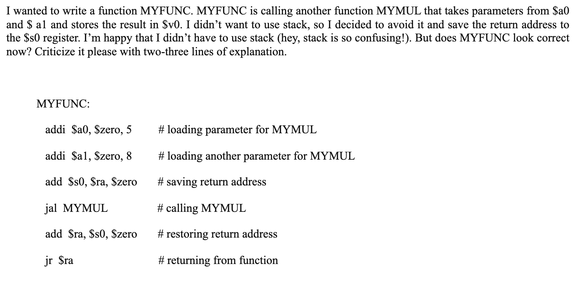 Solved I Wanted To Write A Function Myfunc Myfunc Is 