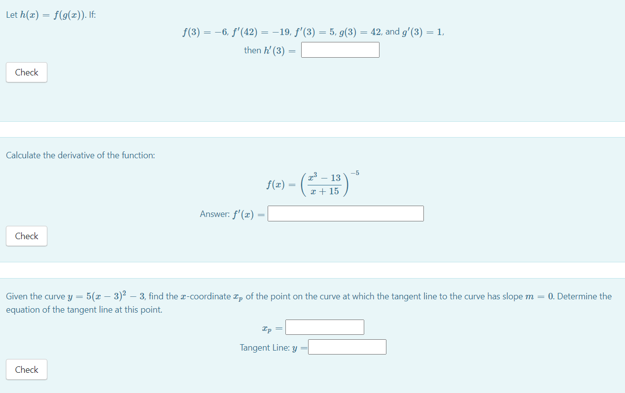 Solved Let h(x)=f(g(x)). If: | Chegg.com