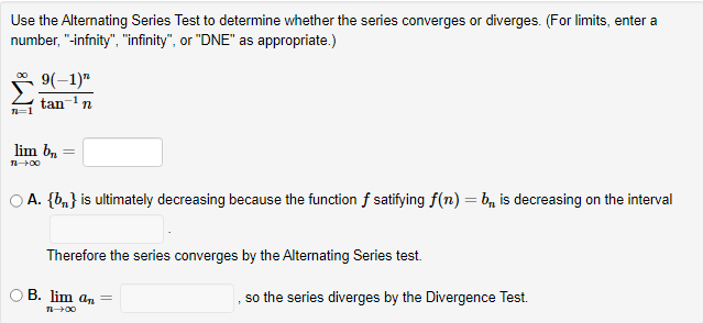 Solved Use the Alternating Series Test to determine whether | Chegg.com
