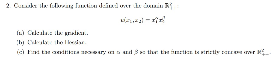 Solved 2. Consider the following function defined over the | Chegg.com