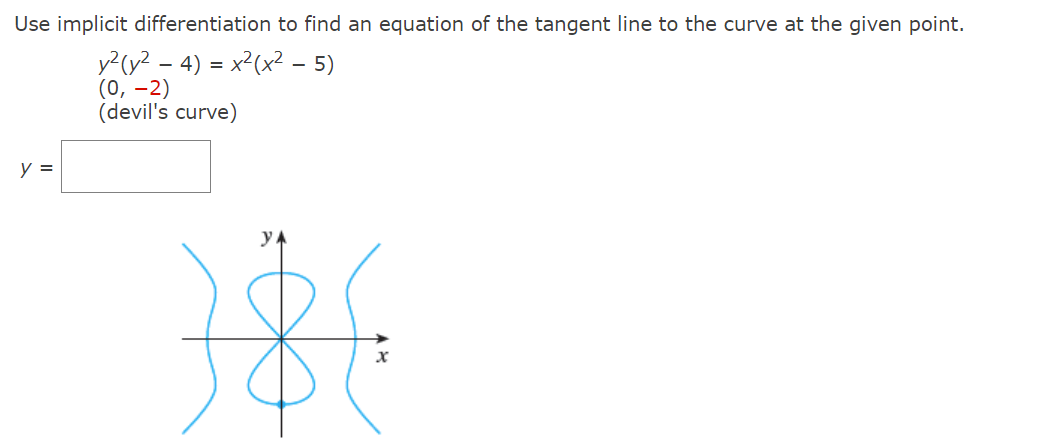 Solved Use implicit differentiation to find an equation of | Chegg.com