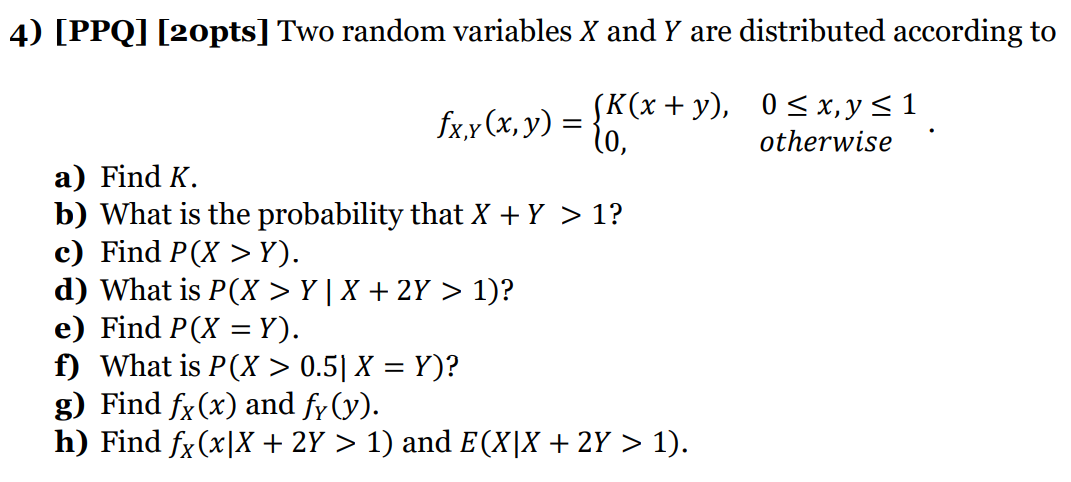 Solved Two random variables x ﻿and Y ﻿are distributed | Chegg.com
