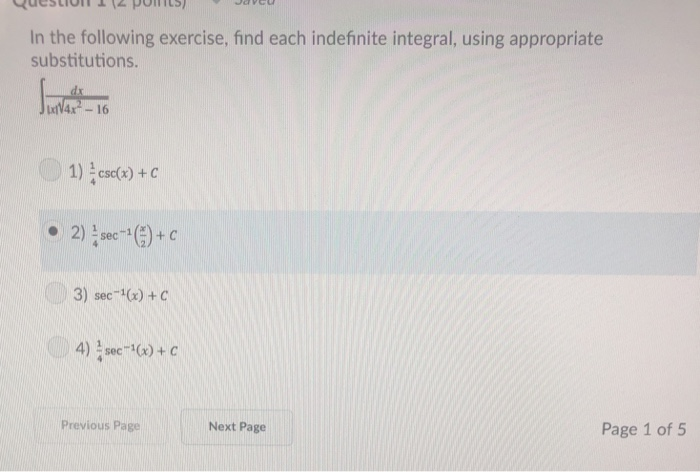 Solved In the following exercise, find each indefinite | Chegg.com
