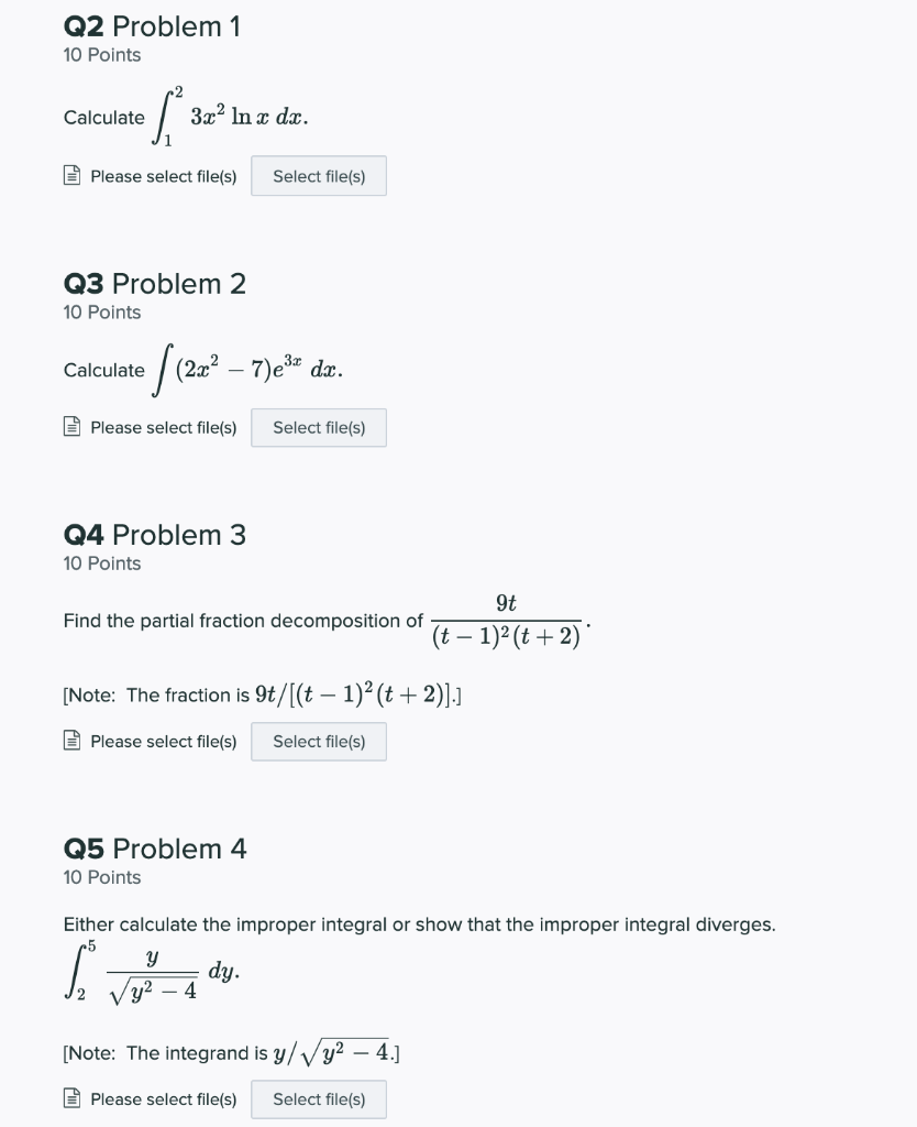 Solved Calculate \displaystyle \int_1^2 3x^2 \ln x\ | Chegg.com
