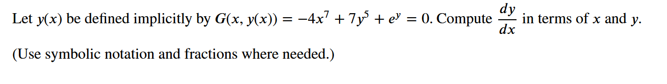 Solved Let y(x) be defined implicitly by | Chegg.com Solved Let y(x) be defined implicitly by | Chegg.com
