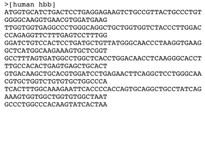 Solved Part B: Gene alignment exercise s. Using the file | Chegg.com