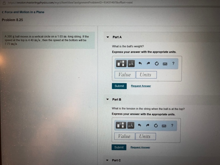 Solved physics.com/myct/itemViewTassignmentProblemiID | Chegg.com