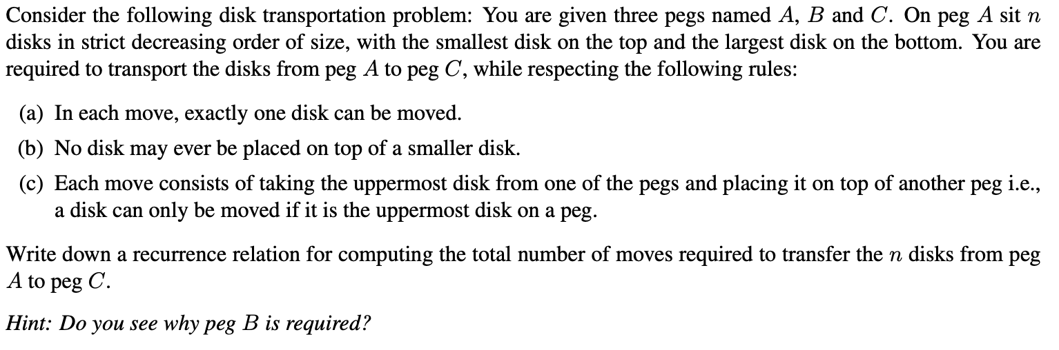Solved Consider the following disk transportation problem: | Chegg.com
