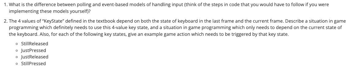 Solved 1. What is the difference between polling and | Chegg.com