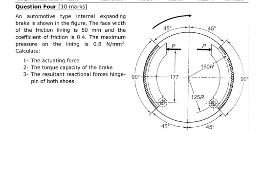 Solved 45 Question Four [10 marks] An automotive type | Chegg.com