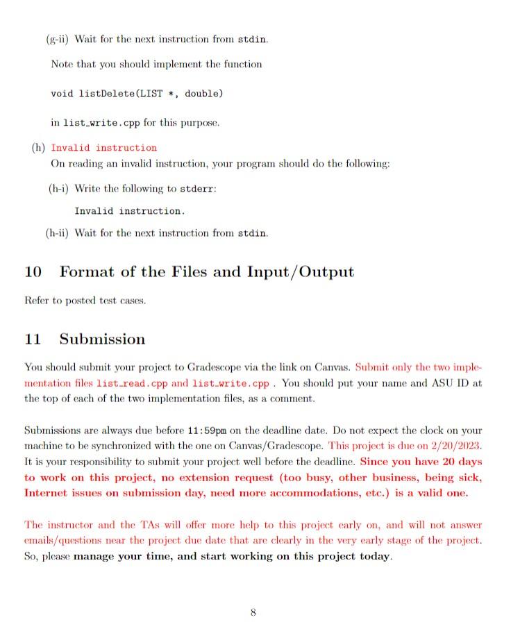 Solved I just need list_read.cpp and list_write.cpp to | Chegg.com