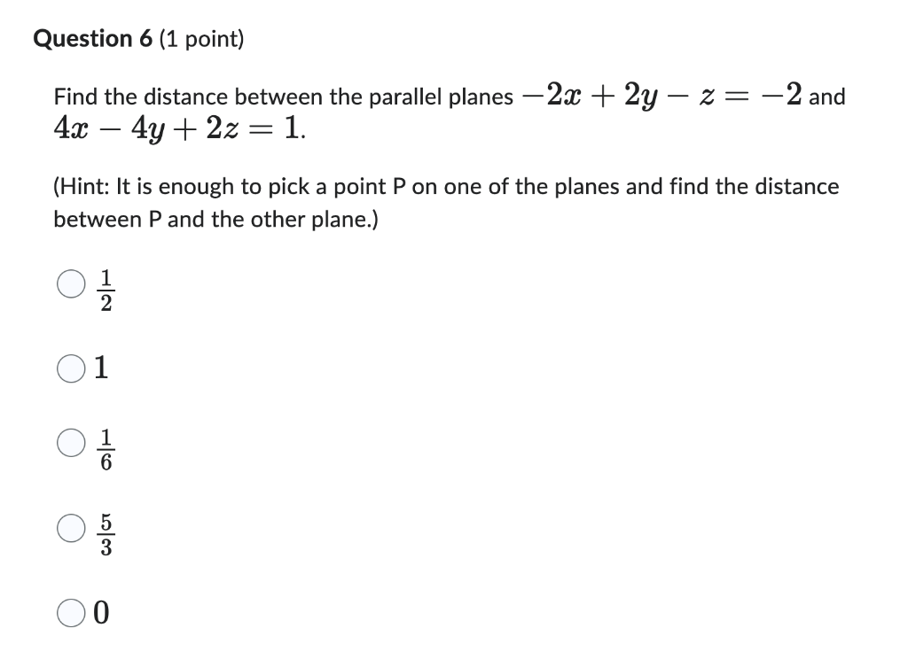 Solved Find the distance between the parallel planes | Chegg.com