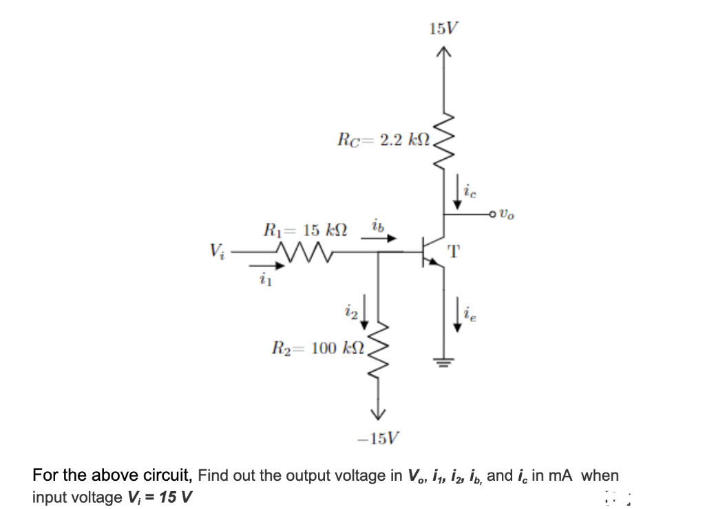 Solved For the above circuit, Find out the output voltage in | Chegg.com