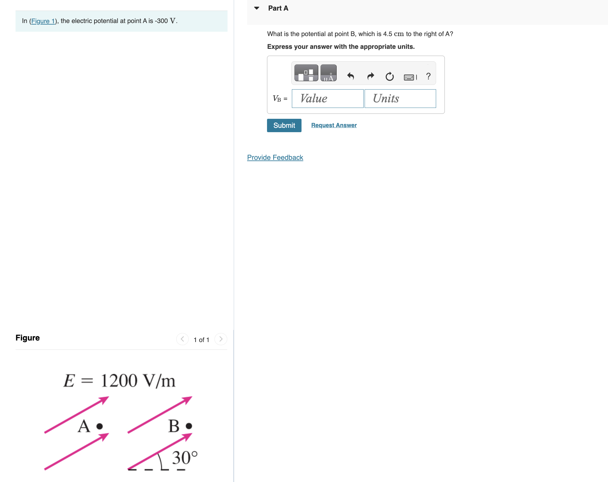 Solved What is the electric potential at the point indicated | Chegg.com