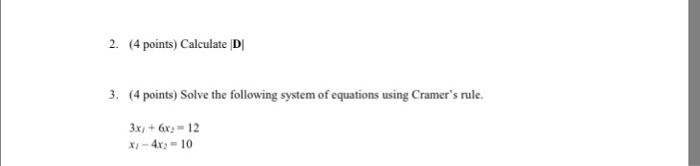 Solved Linear Algebra Homework Name Instructions: Solve the | Chegg.com