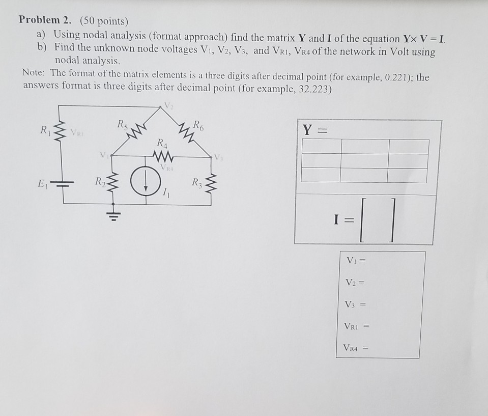 Solved Problem 2 50 Points A Using Nodal Analysis 9551
