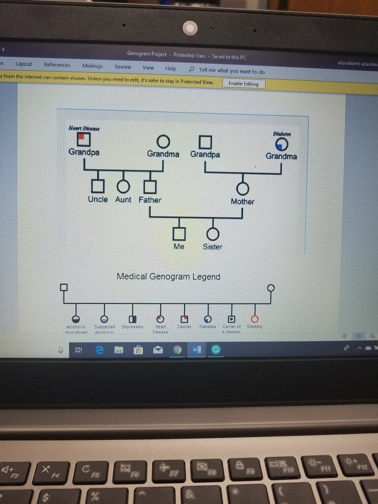 Solved Genogram Project Objectives Students will develop a | Chegg.com