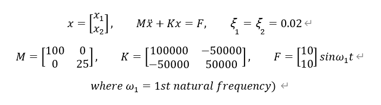 Solved 1. Calculate the natural frequencies and normal | Chegg.com