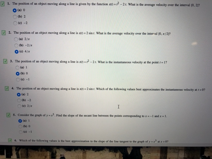 Solved The position of an object moving along a line is | Chegg.com