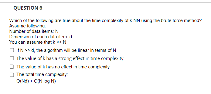 Solved Which of the following are true about the time | Chegg.com
