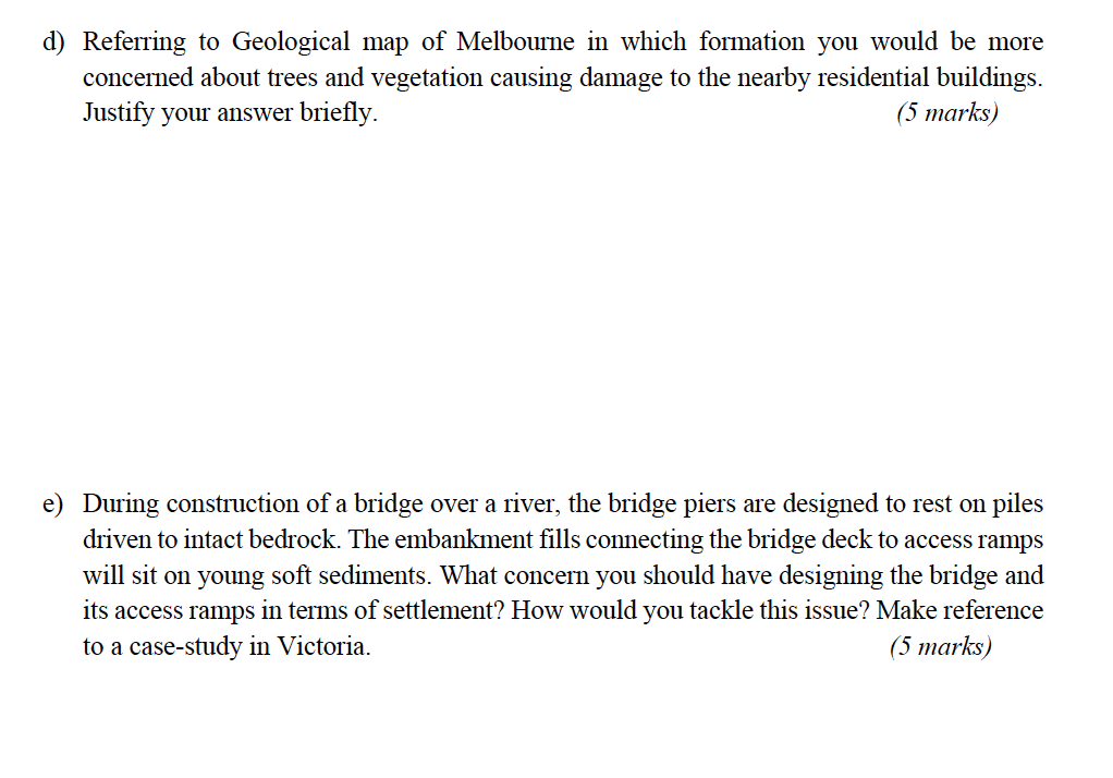a) In what geology formation in Victoria during the | Chegg.com